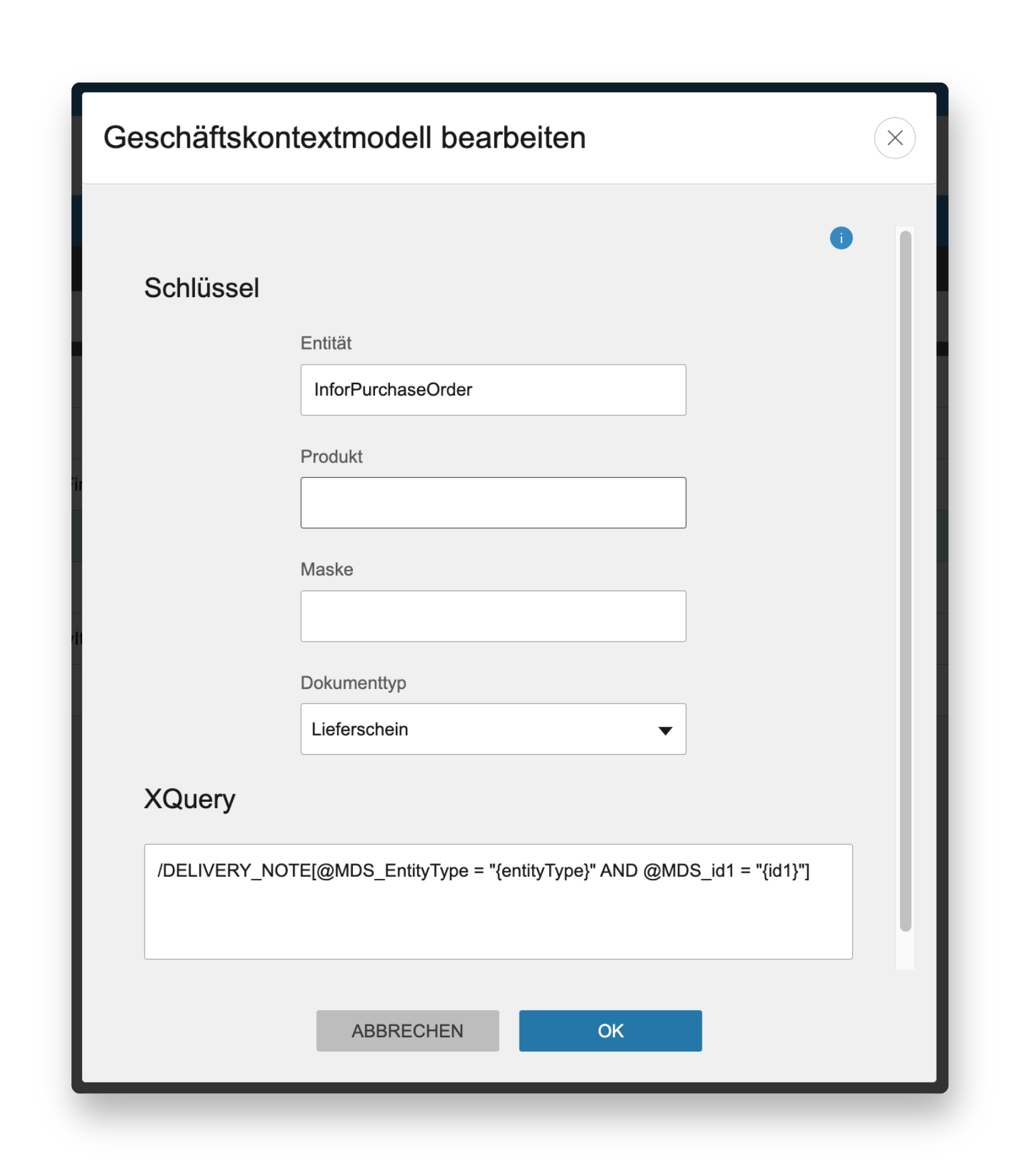 IDM Geschäftskontextmodell - DocBits